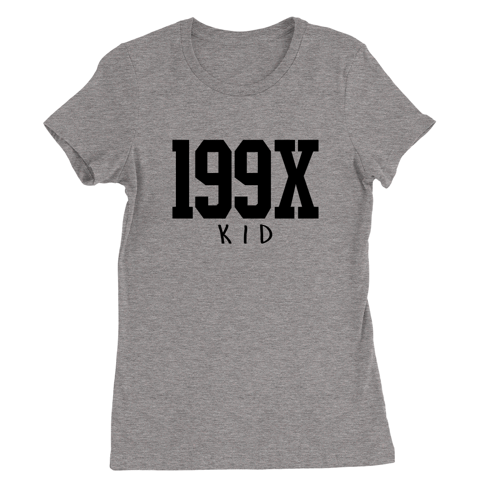 The 199x Kid Womens T-Shirt Quote Slogan Top 90s Retro Old School | eBay UK