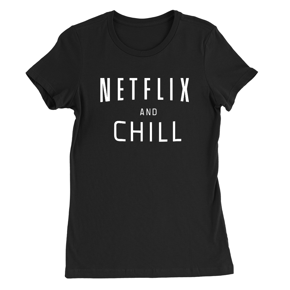 Netflix and Chill Womens T-Shirt Funny Slogan Pop Culture Gift | eBay UK