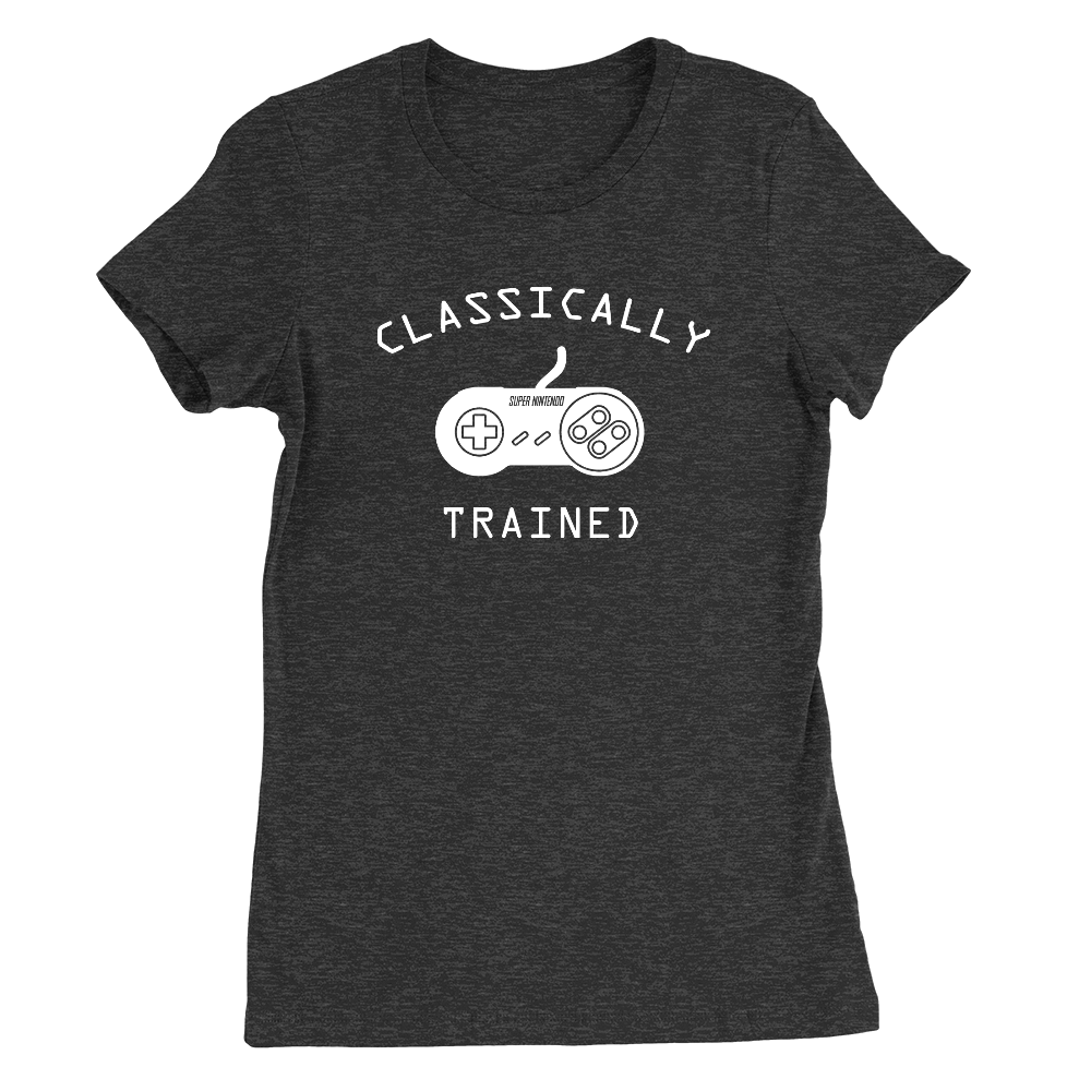 Classically Trained Womens T-Shirt Funny Classic Gaming Top Gift ...
